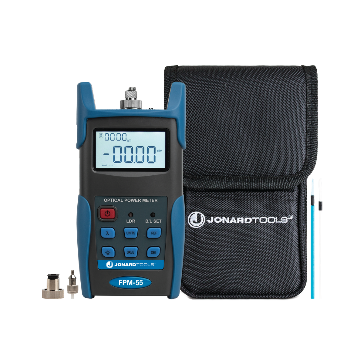 Fiber Optic Power Meter with Data Storage (-50 to +26 dBm) and FC/SC/LC ...