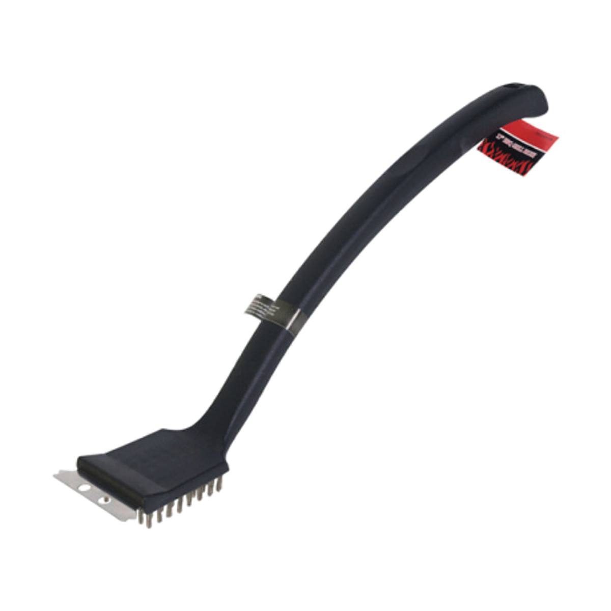 Plastic Grill Brush 17-In Curved Handle S/S Head BBQ Hangtag | G231250 ...